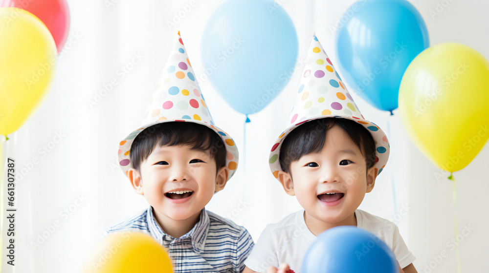 Happy Birthday little boy. Happy Birthday Celebration with Little twins ...