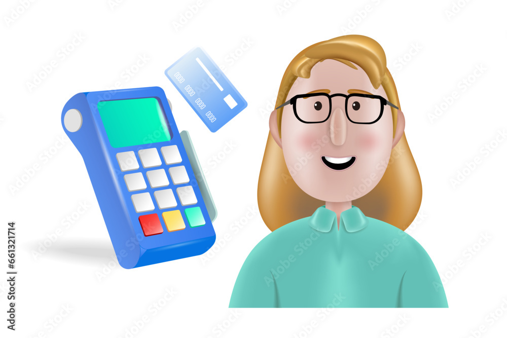 Payment terminal, POS-banking device. A payment device with an NFC ...