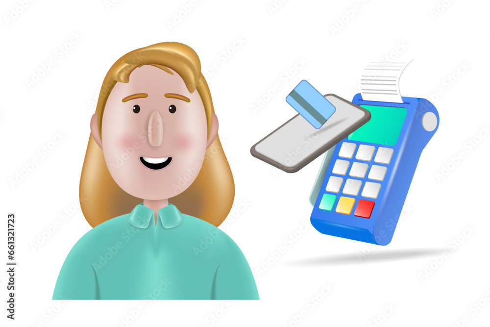 Payment terminal, POS-banking device. A payment device with an NFC ...