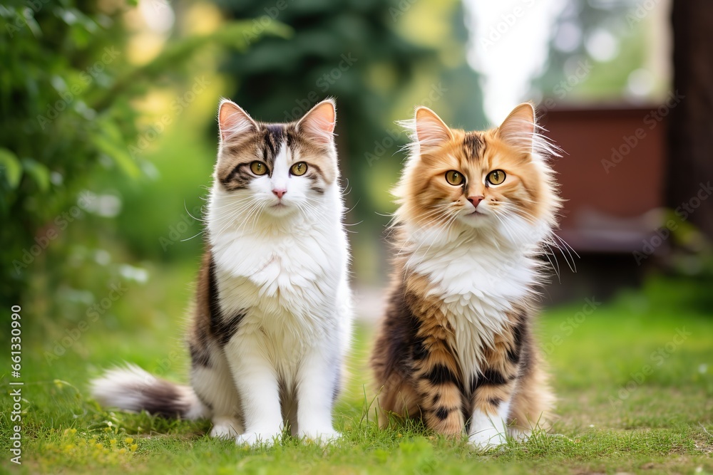 Two cats of a friend Stock Photo | Adobe Stock
