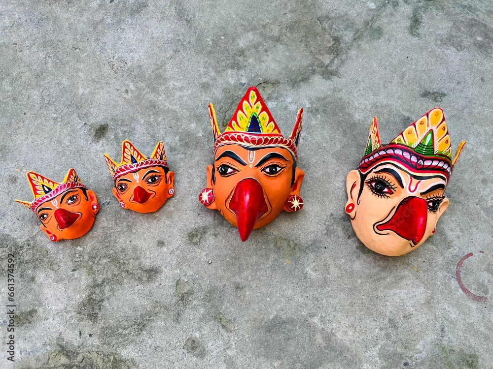 Famous mask making culture of Majuli , mask images from different ...