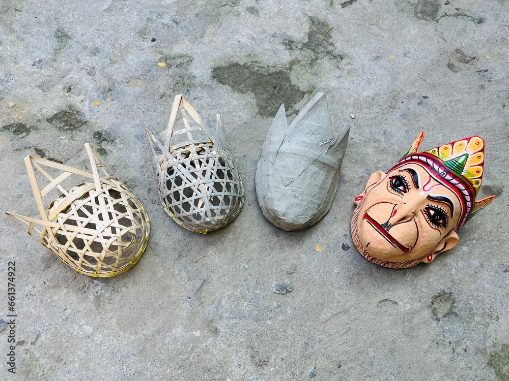 Mask Making culture of Majuli Assam ; the process of mask making ...