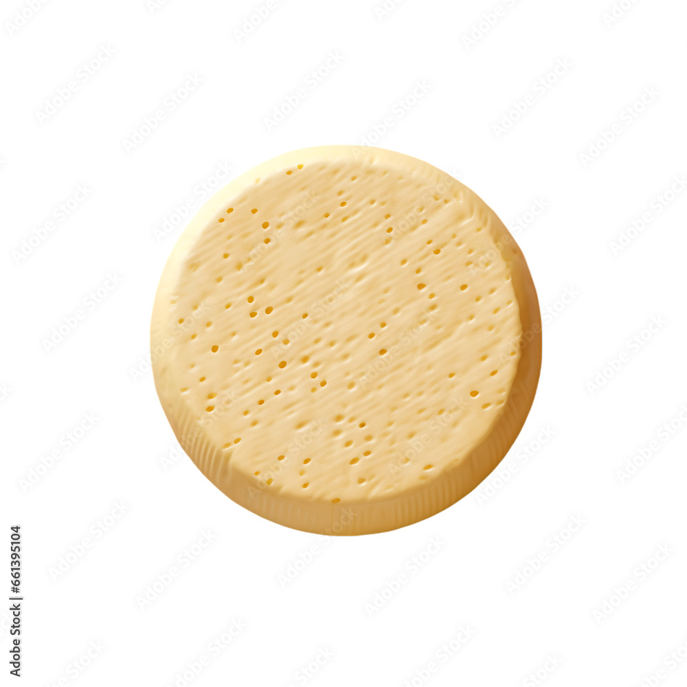 French Cheese from Top View Isolated on Transparent or White Background ...
