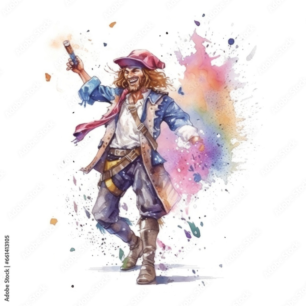 Illustrations in a watercolor style for the design of invitation cards ...