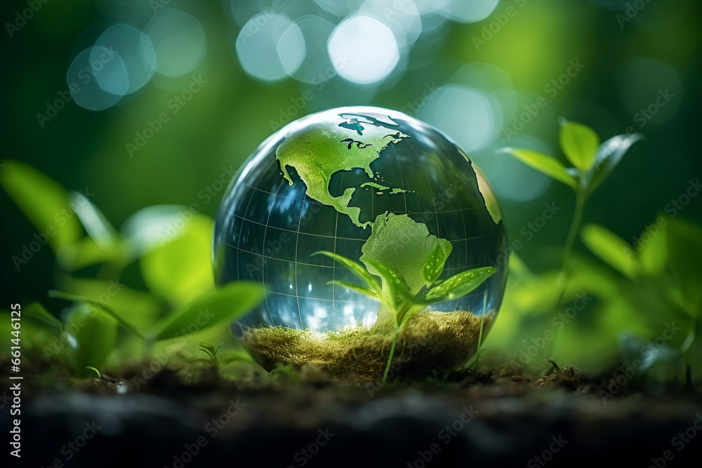 Save our beautiful green planet Earth, nature and ecosystem. Ecological ...