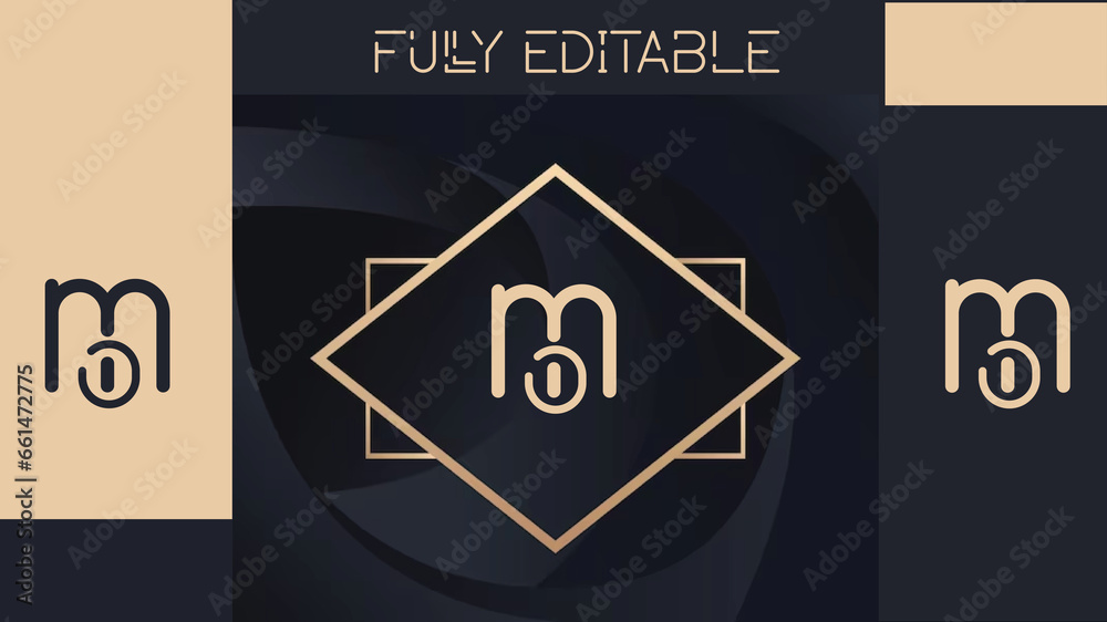 MO LOGO LETTER MARL LOGO,ELEGANT LOGO,LUXURY LOGO 'MINIMAL LOGO Stock ...
