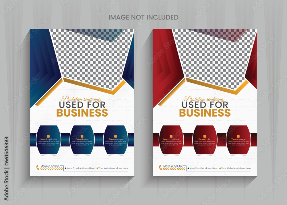 Business Flyer design A4 size corporate flyer template for marketing ...