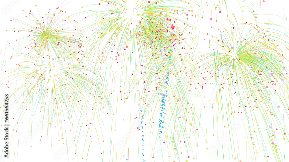 Fireworks isolated on transparent background PNG. 3D render. Holidays ...