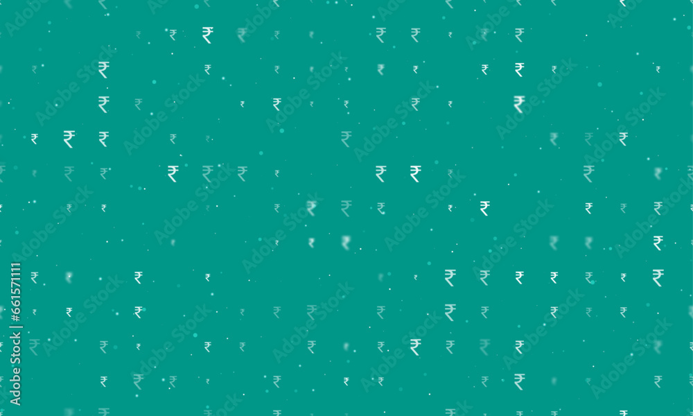 Seamless background pattern of evenly spaced white indian rupee symbols ...