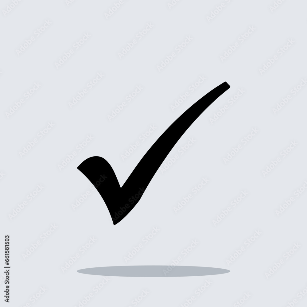 Check mark icon vector. Check mark sign symbol vector. Check mark ...