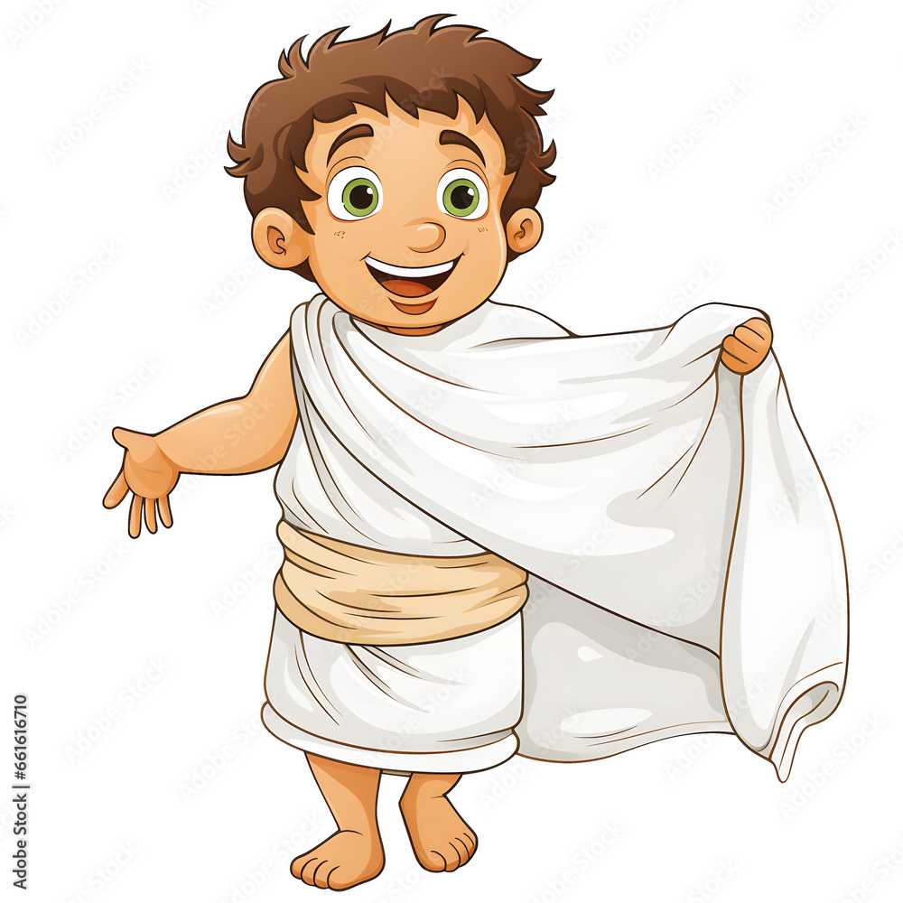 cartoon clipart of Toga, culture clipart, transparent background ...