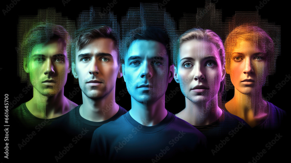 Digital Human Spectrum, generative ai Stock Illustration | Adobe Stock
