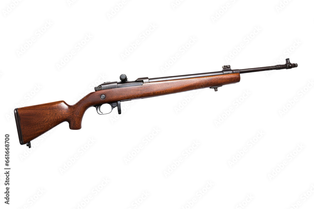 WWI Era Bolt Action Lee Enfield Rifle on isolated background Stock ...