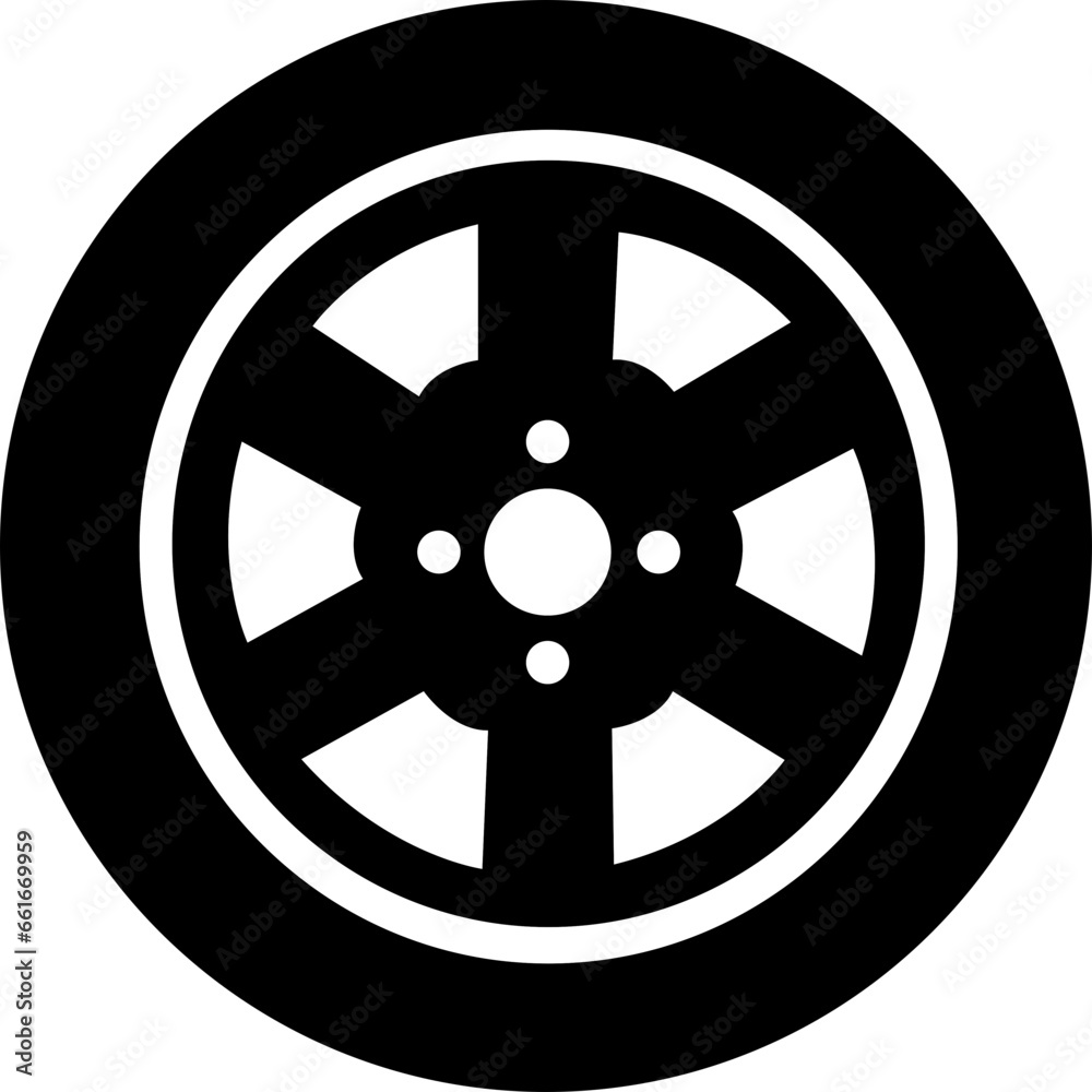 wheel Rubber Tier icon for business for your website. To make ...