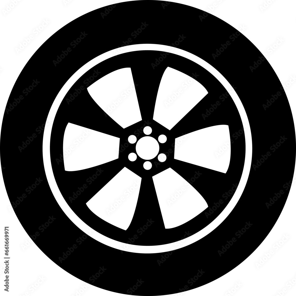 wheel Rubber Tier icon for business for your website. To make ...
