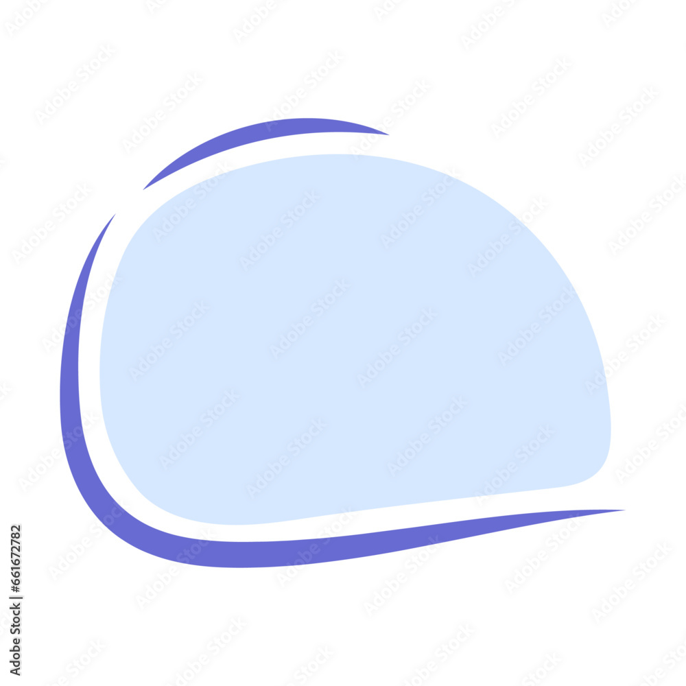 Vector vector speech bubble. dialog box, icon, message, template. blue ...