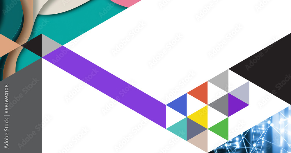 Ultra modern design collage style abstract background with copy space ...