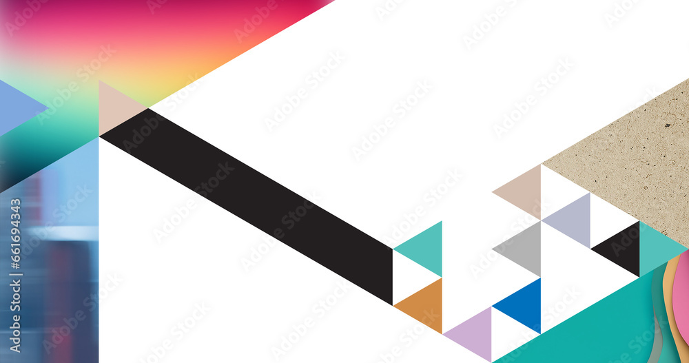 Ultra modern design collage style abstract background with copy space ...