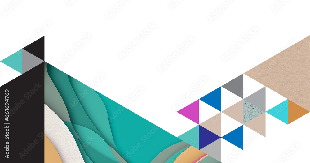 Ultra modern design collage style abstract background with copy space ...