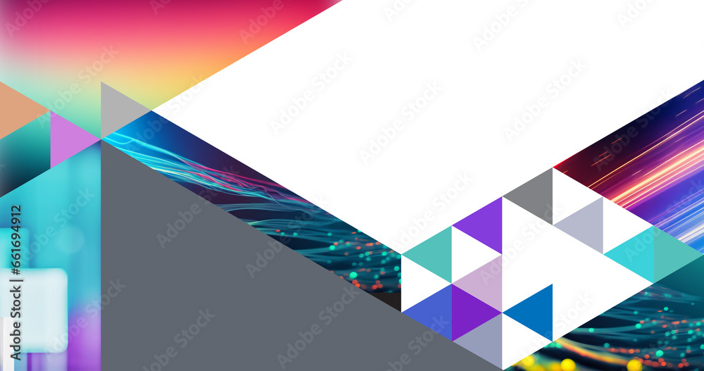 Ultra modern design collage style abstract background with copy space ...