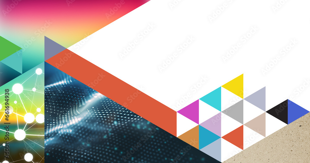 Ultra modern design collage style abstract background with copy space ...