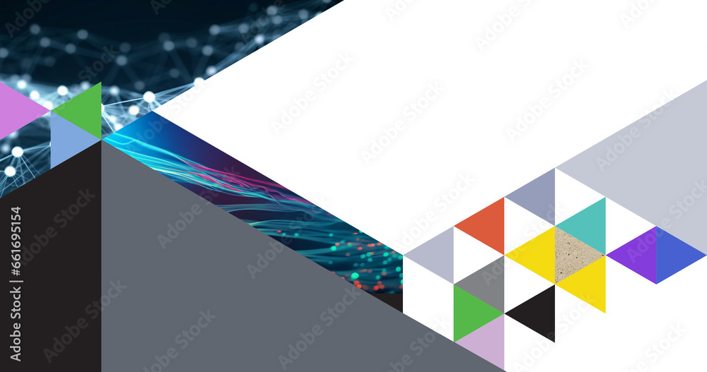 Ultra modern design collage style abstract background with copy space ...