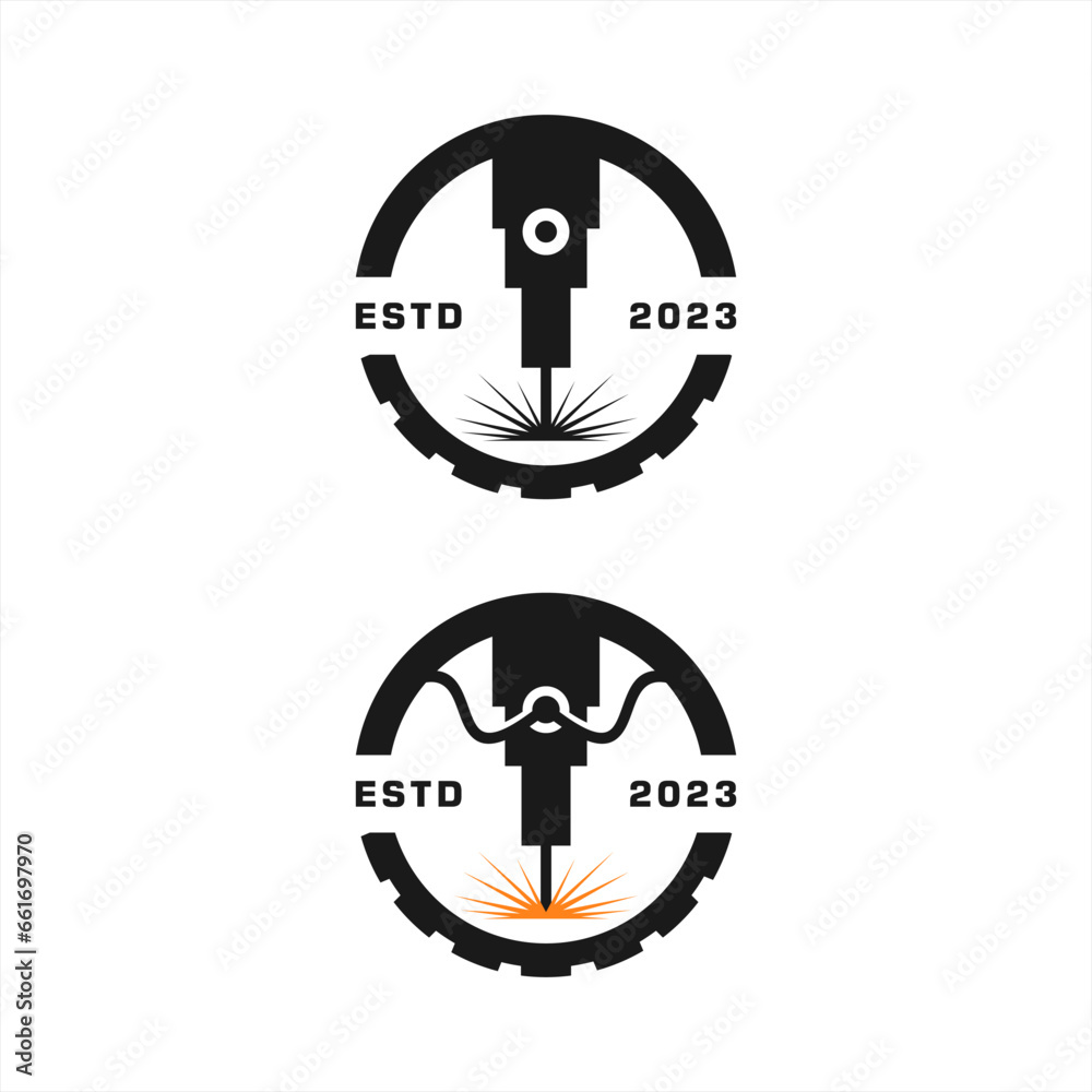 laser logo design, laser vector, laser cutting, letter t symbol and ...