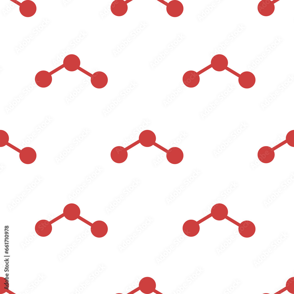 Digital png illustration of red pattern of repeated shapes on ...