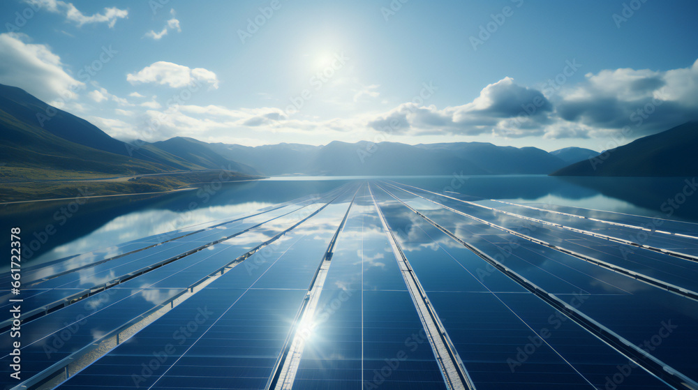 Floating solar panels on reservoirs. Solar Floating. Solar Cells ...