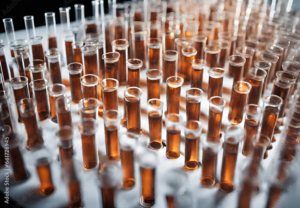Test Tubes in Laboratory, Scientific Experiment Setup, Lab Equipment ...