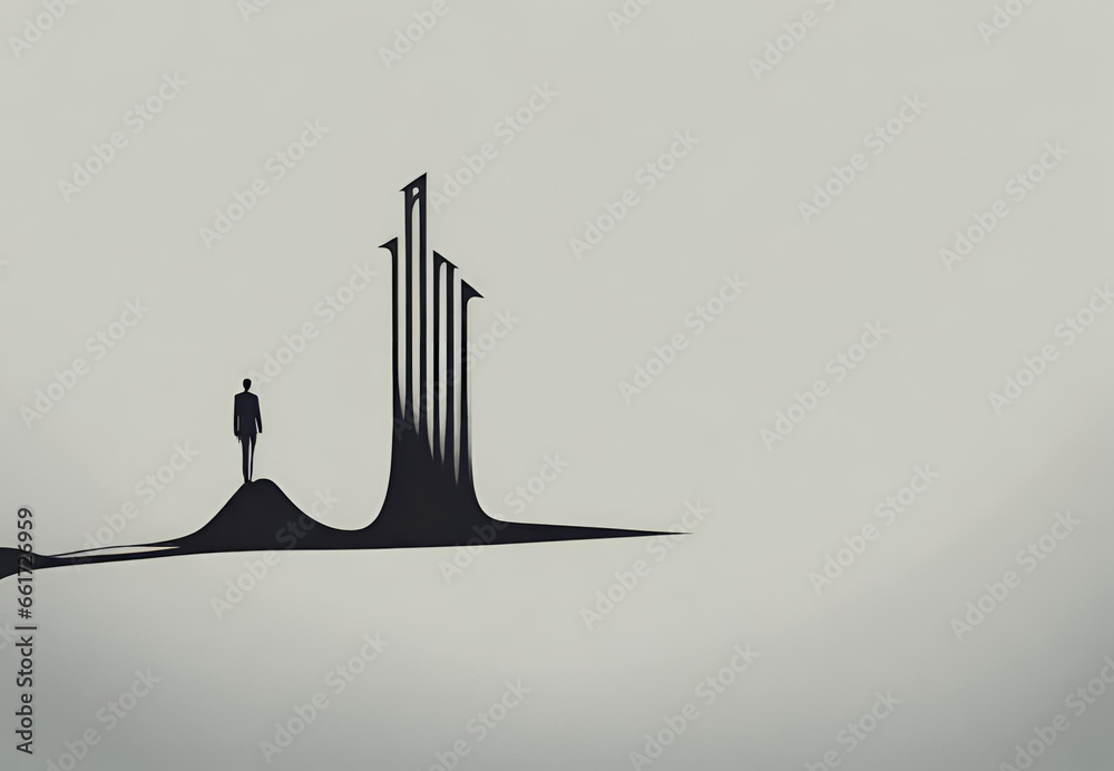 Business Inequality Status Concept, Corporate Disparity Visual ...