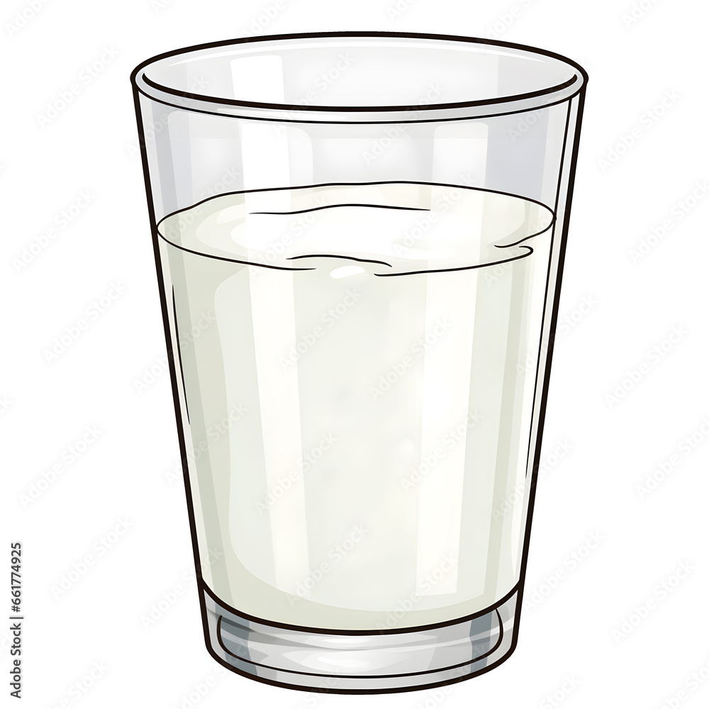 cartoon clipart of Milk Glass, glass clipart, alcohol clipart ...