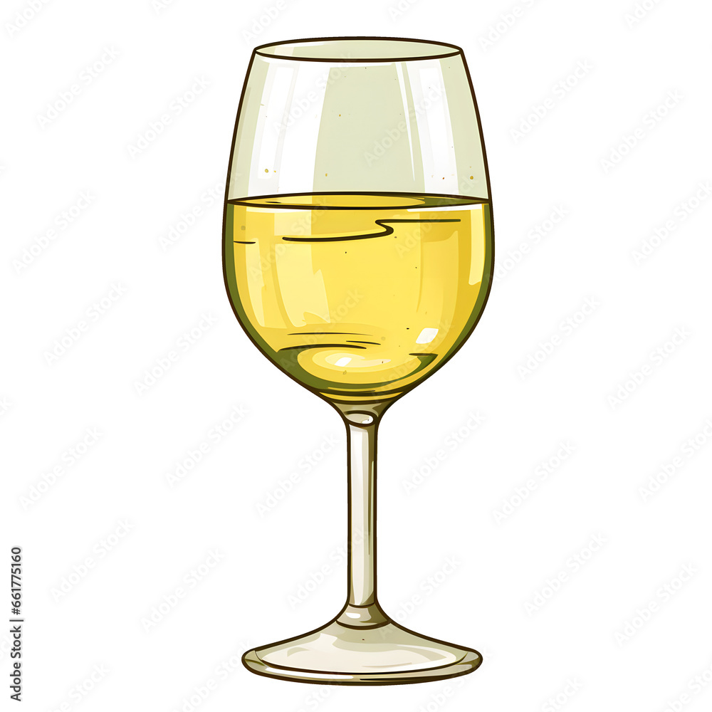 cartoon clipart of Chardonnay Glass, glass clipart, alcohol clipart ...