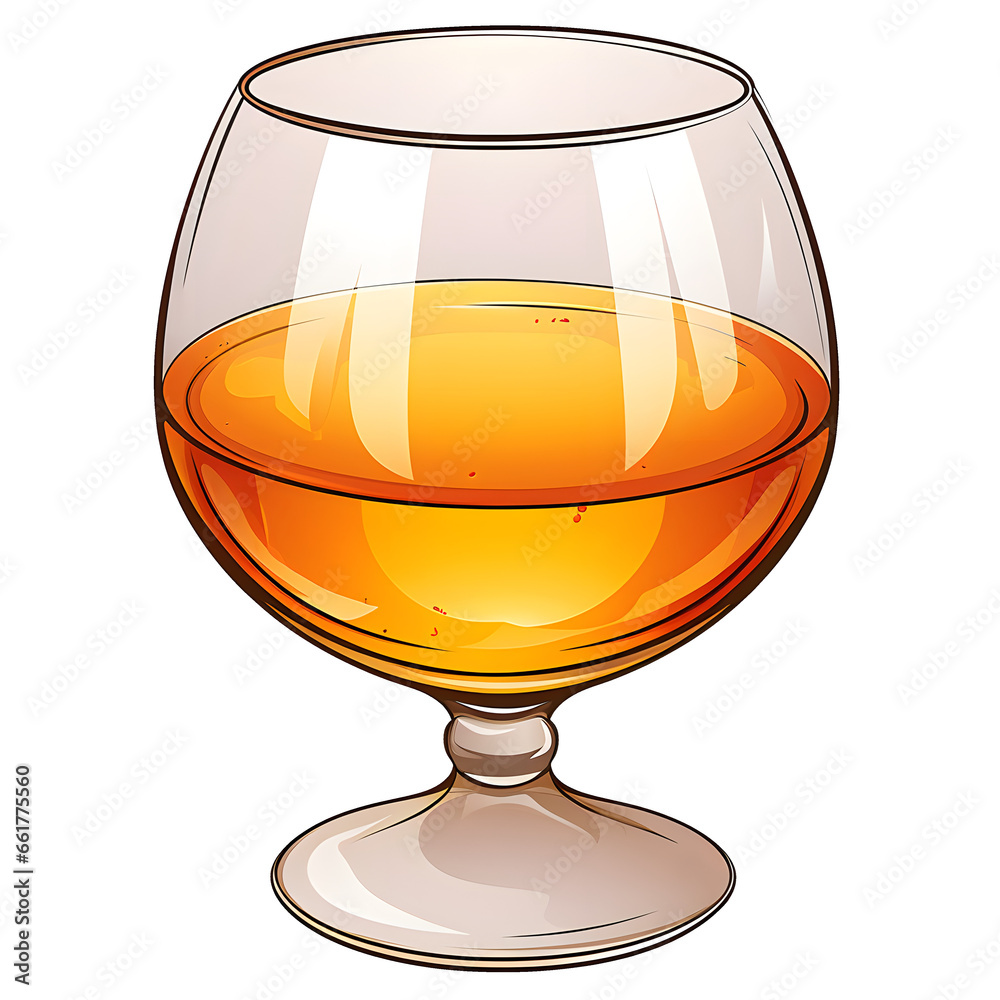 cartoon clipart of Brandy Snifter, glass clipart, alcohol clipart ...