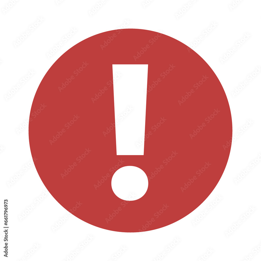 Poster red exclamation mark warning sign caution sign vector ...