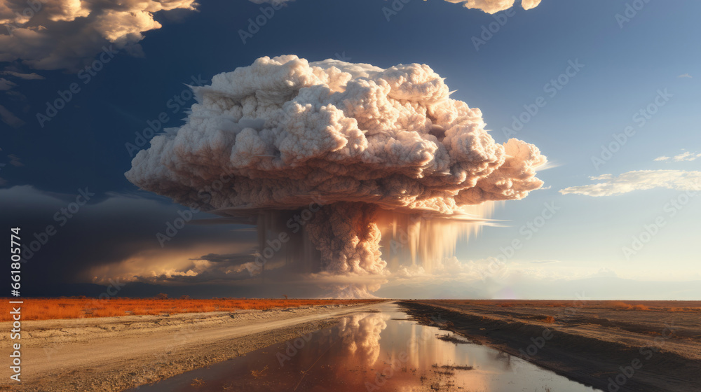 Devastating Nuclear Explosion Forms Enormous Mushroomshaped Cloud ...