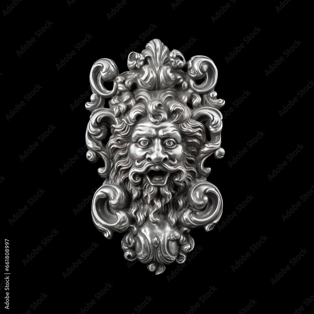Ferocious demons in silver. Perfect for fantasy, high fantasy, book ...