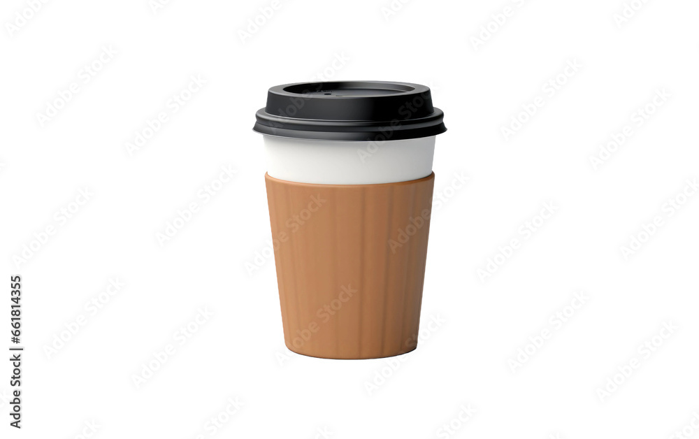 Cartoon Standalone Plastic Coffee cup on transparent background Stock ...