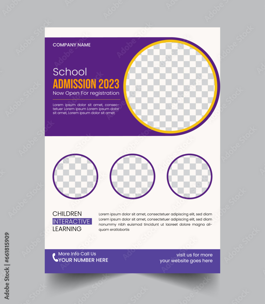 Free vector back to school vertical flyer template , education,course ...