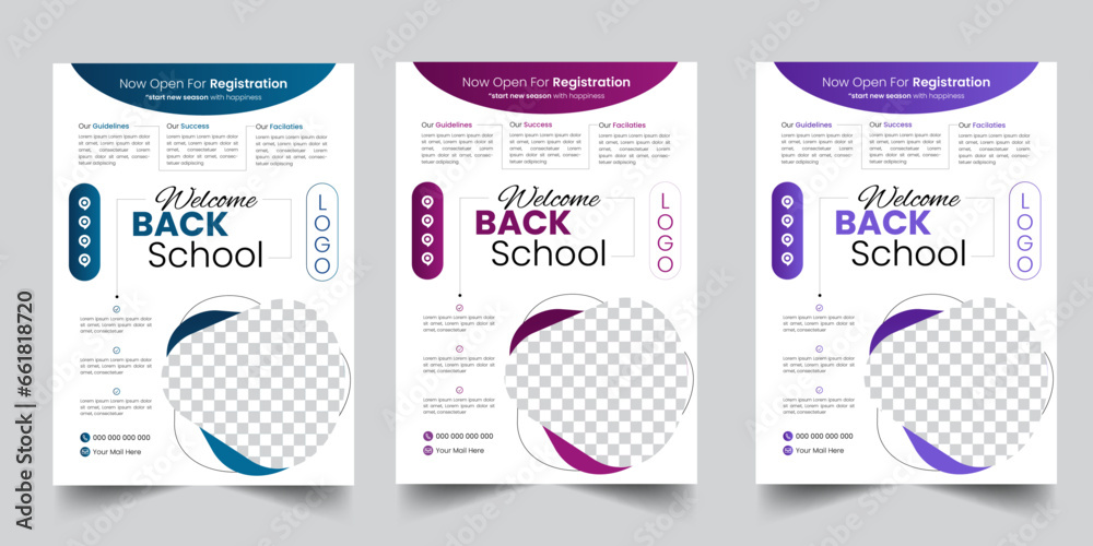 Free vector back to school vertical flyer template , education,course ...