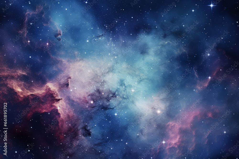 Celestial background in mesmerizing colors and patterns of a nebula in ...