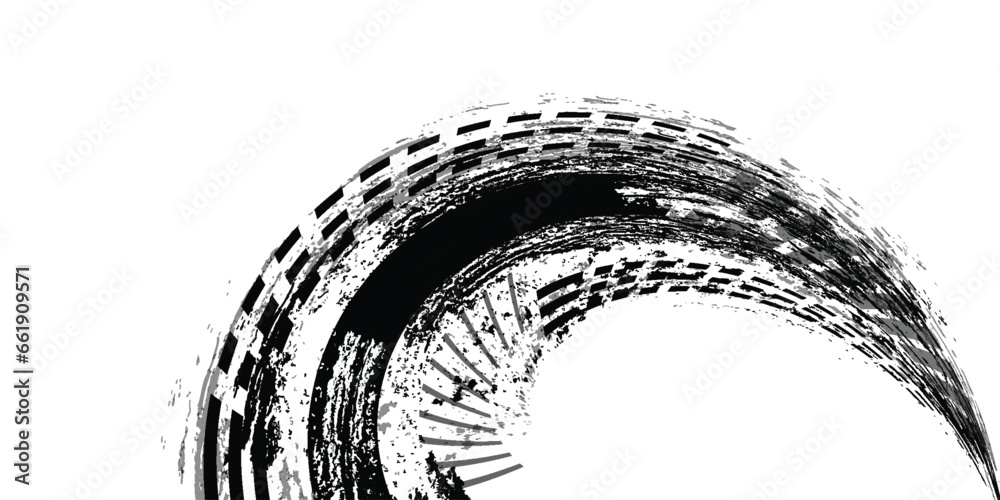 Tire tread marks, wheel textures, tire marks - car racing, motocross ...