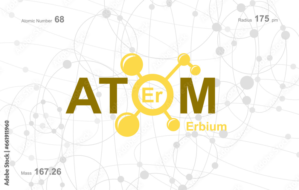 modern logo design for the word "Atom". Atoms belong to the periodic ...