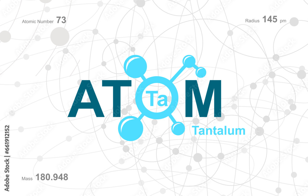 modern logo design for the word "Atom". Atoms belong to the periodic ...