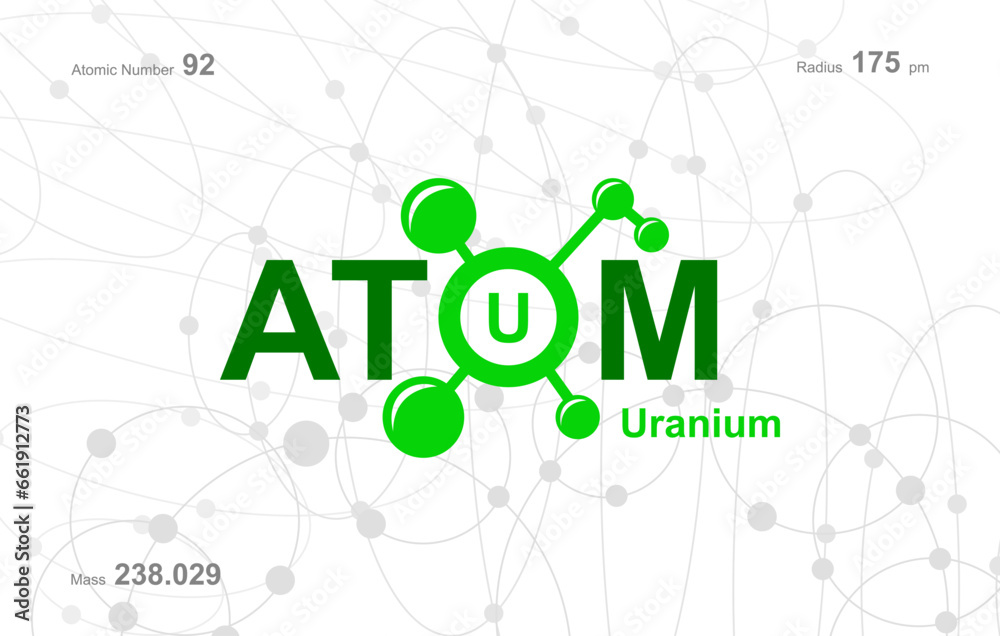modern logo design for the word "Atom". Atoms belong to the periodic ...