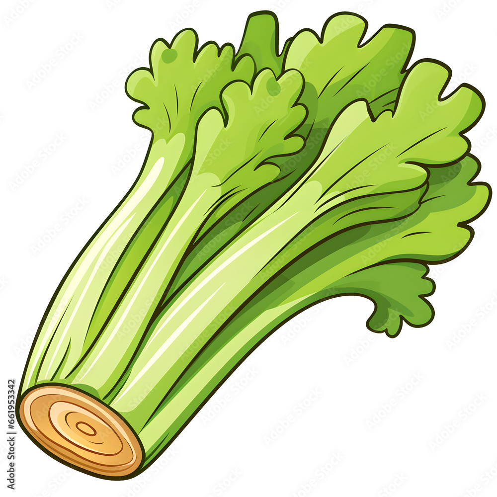 cartoon clipart of Celery, food clipart, vegetables clipart ...