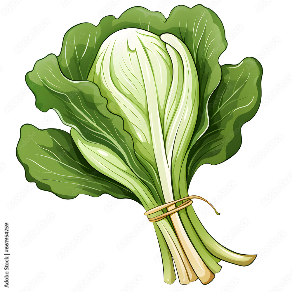 cartoon clipart of Bok Choy, food clipart, vegetables clipart ...