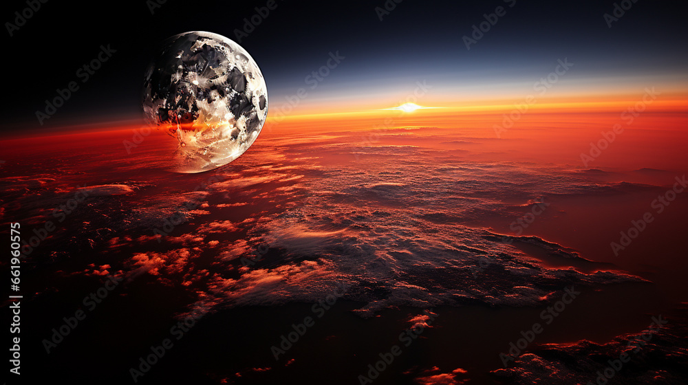 Lunar Eclipse: A captivating photograph capturing a lunar eclipse in ...