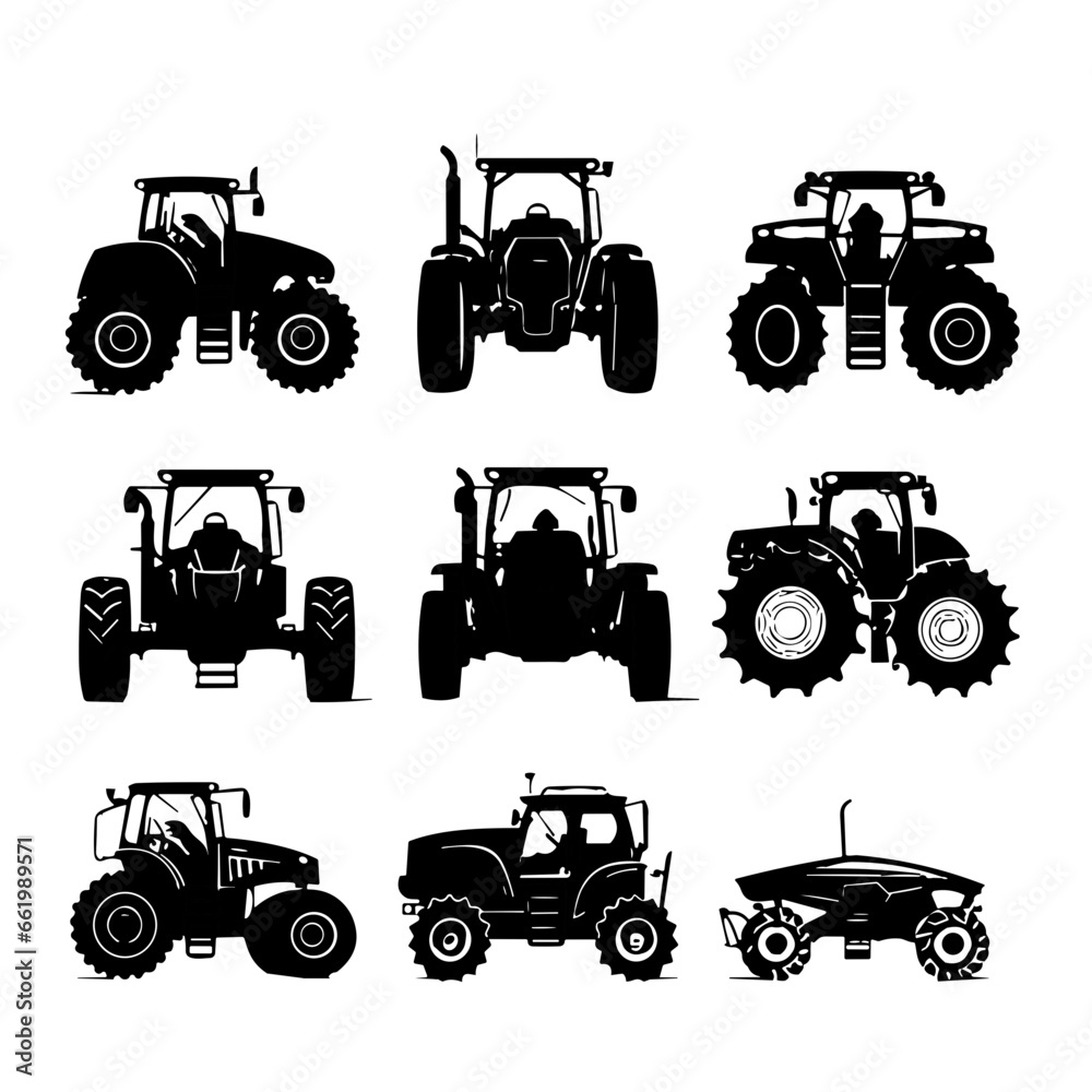 Tractor svg, Tractor png, Tractor vector, Tractor illustration, Tractor ...