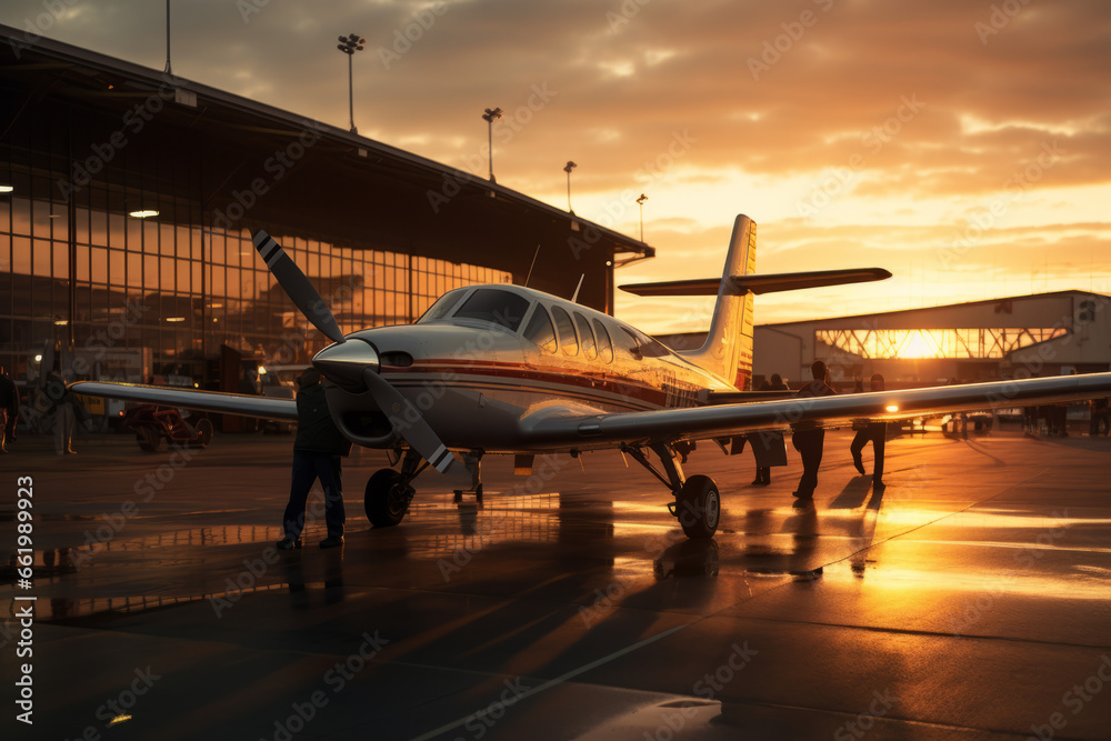 charter plane, charter, plane, hangar, flight, desktop wallpaper ...